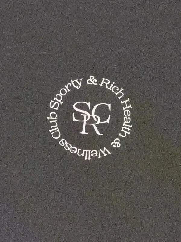 SPORTY & RICH Logo-print Cropped Top