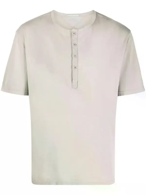 TEN C Cotton Henley T-shirt