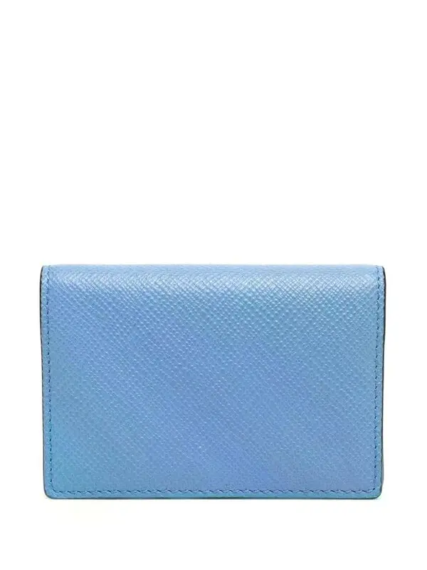 Smythson Folded Leather Wallet - Blue