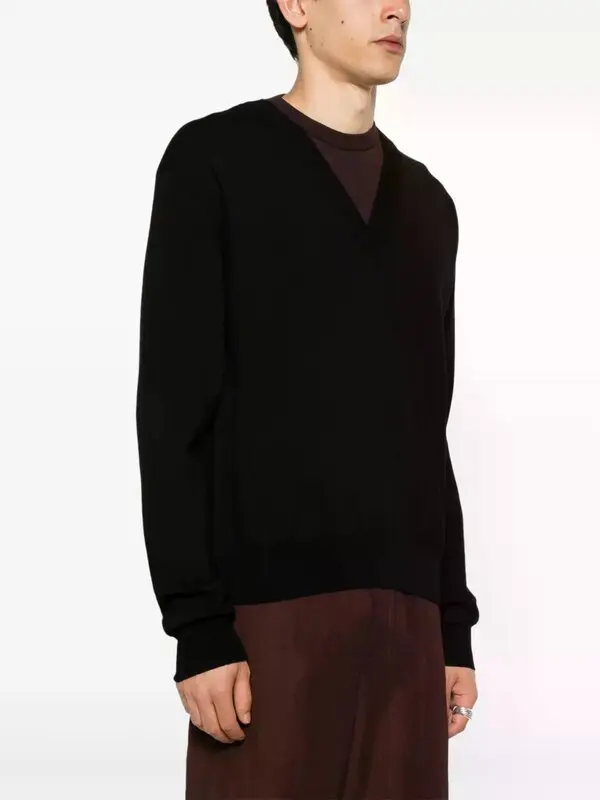 JIL SANDER Layered Virgin Wool-blend Jumper