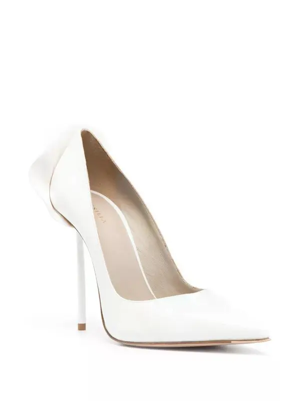 LE SILLA 120mm Petalo Ruffle-detail Pumps - White