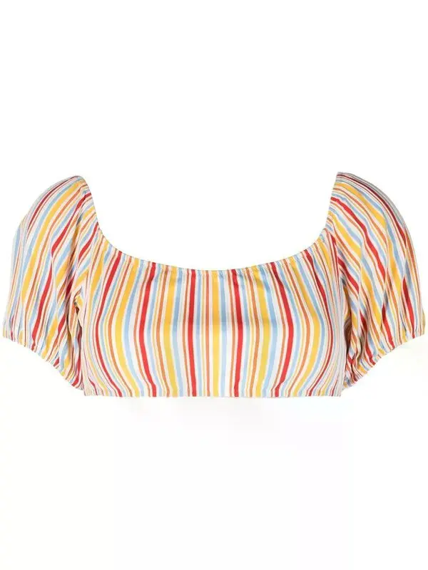 LEMLEM Mokati Stripe-print Bra - Multicolour