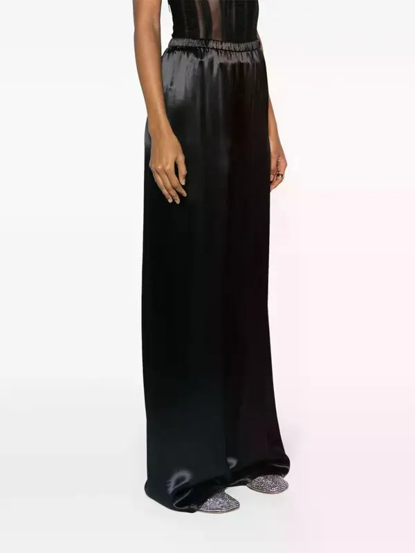 FERRAGAMO Wide-leg Satin Trousers