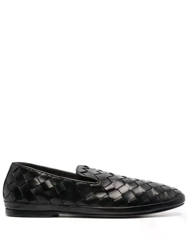 HENDERSON BARACCO Guinea Square-toe Leather Loafers