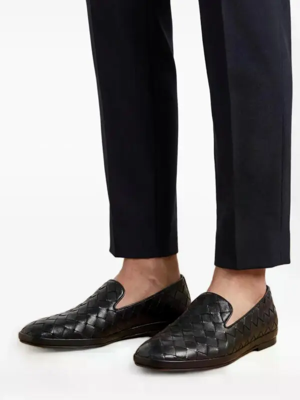 HENDERSON BARACCO Guinea Square-toe Leather Loafers