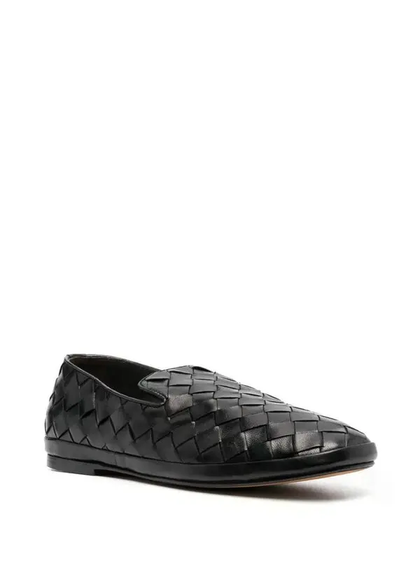 HENDERSON BARACCO Guinea Square-toe Leather Loafers