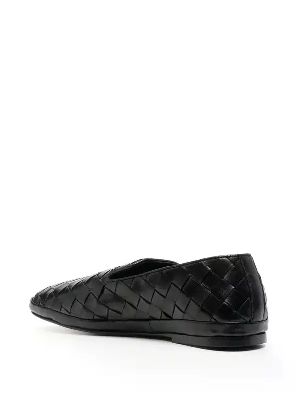 HENDERSON BARACCO Guinea Square-toe Leather Loafers
