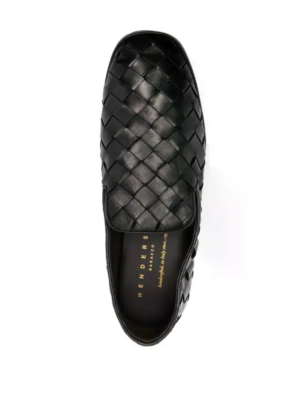 HENDERSON BARACCO Guinea Square-toe Leather Loafers