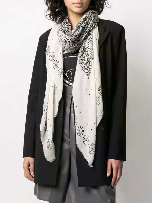 10 CORSO COMO Geometric Print Scarf