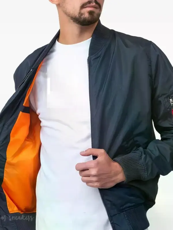 Alpha Industries Slim-cut Bomber Jacket - Blue