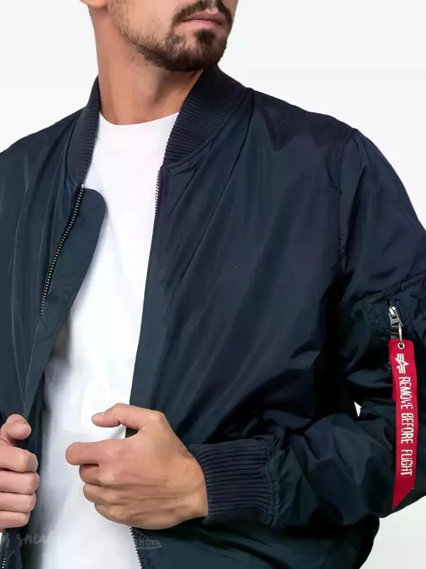 Alpha Industries Slim-cut Bomber Jacket - Blue