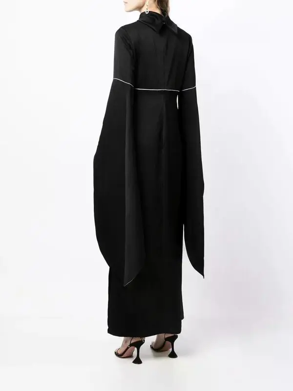 BARUNI Elizabeth Cape-design Maxi Dress