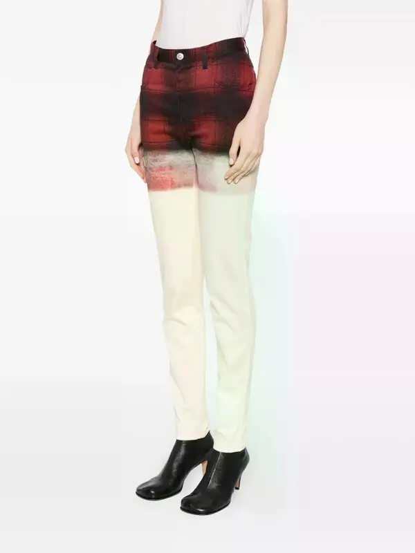 MAISON MARGIELA Checked Skinny Jeans
