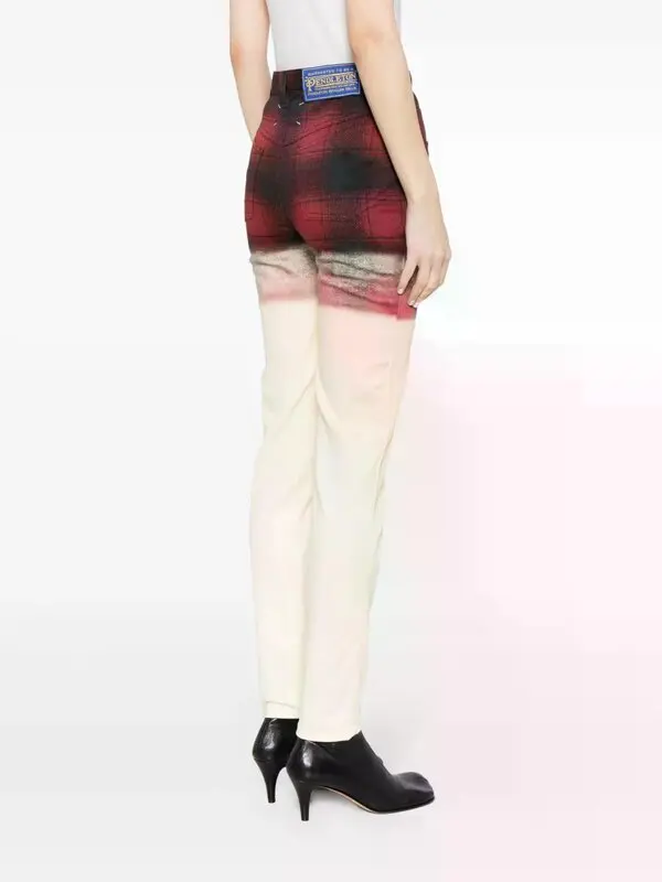 MAISON MARGIELA Checked Skinny Jeans
