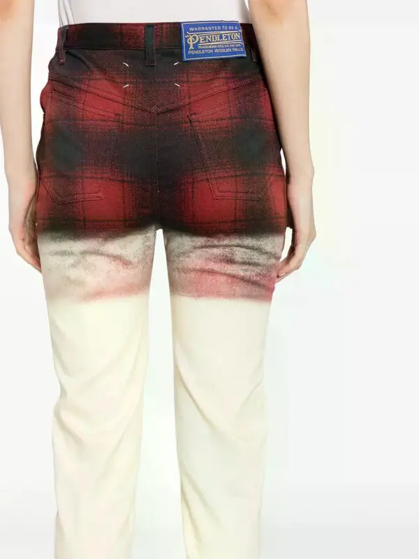 MAISON MARGIELA Checked Skinny Jeans