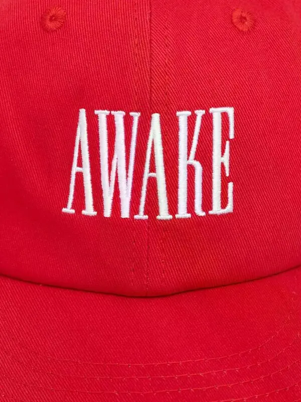 AWAKE NY Logo-embroidered Cap - Red
