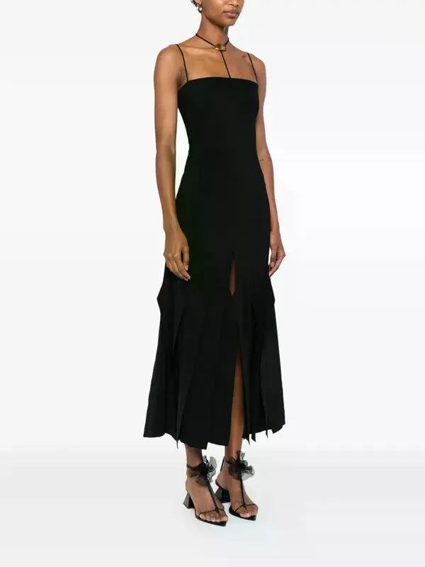 A.W.A.K.E. Mode Lip Choker Midi Dress