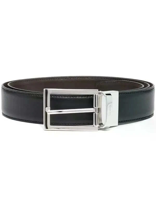 Zegna Buckle-fastening Leather Belt - Brown