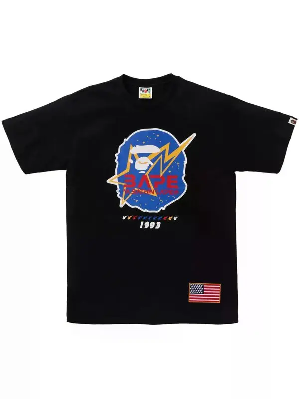 A BATHING APE Logo-print T-shirt - Black