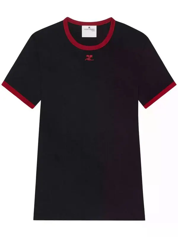 COURREGES Signature Contrast T-shirt
