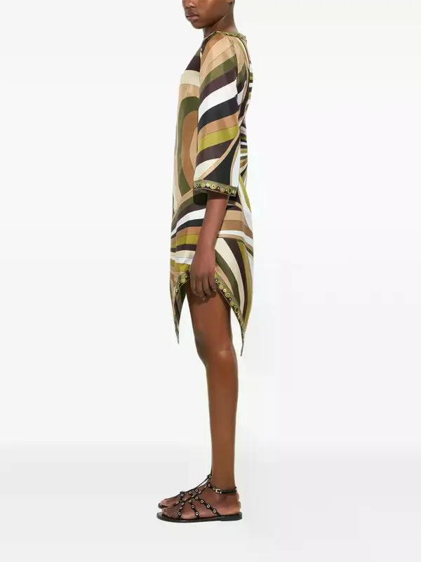Emilio Pucci Iride-print Silk Dress