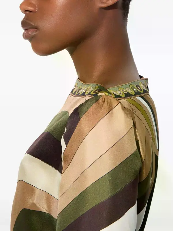 Emilio Pucci Iride-print Silk Dress