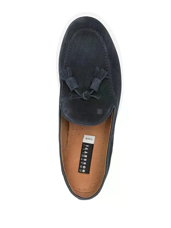 Fratelli Rossetti Front Tassel Loafers - Blue