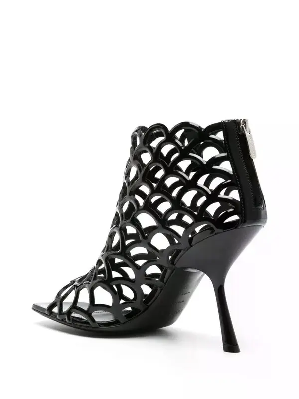 SERGIO ROSSI Sr Mermaid 90mm Patent Leather Pumps - Black