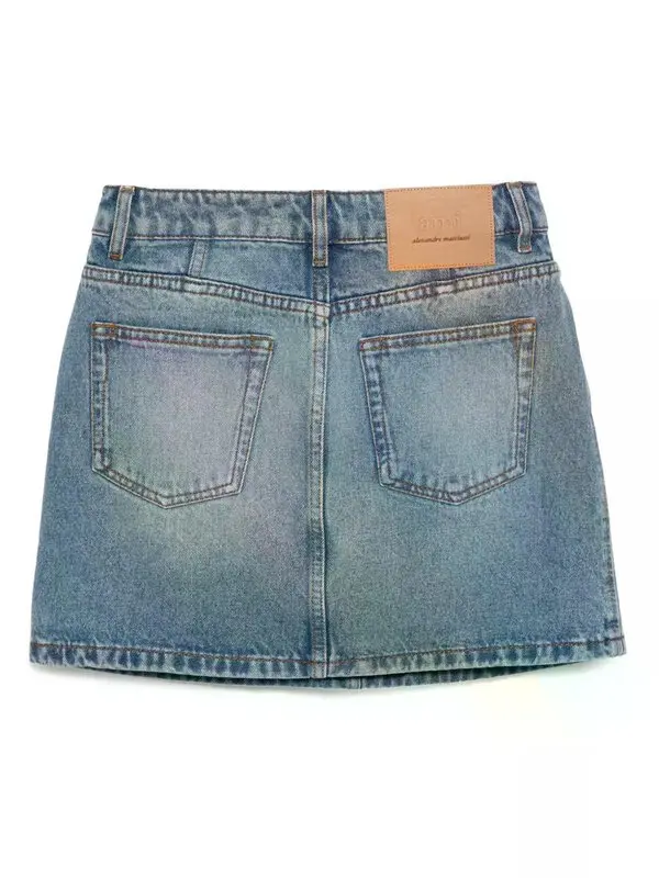 AMI Paris Denim Mini Skirt