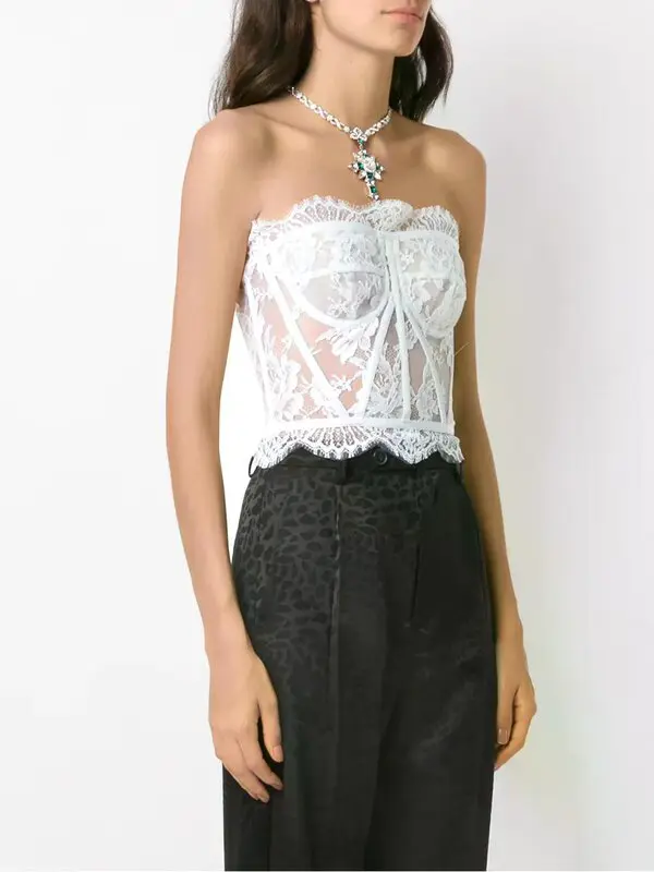 Dolce & Gabbana Lace Bustier Top