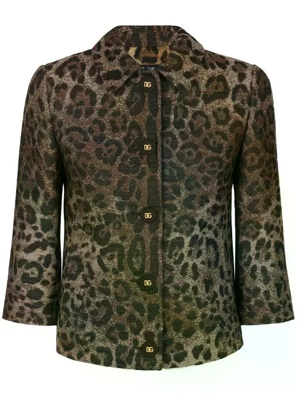 Dolce & Gabbana Leopard-patterned Jacquard Jacket