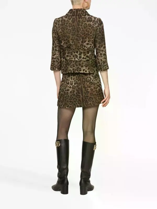 Dolce & Gabbana Leopard-patterned Jacquard Jacket