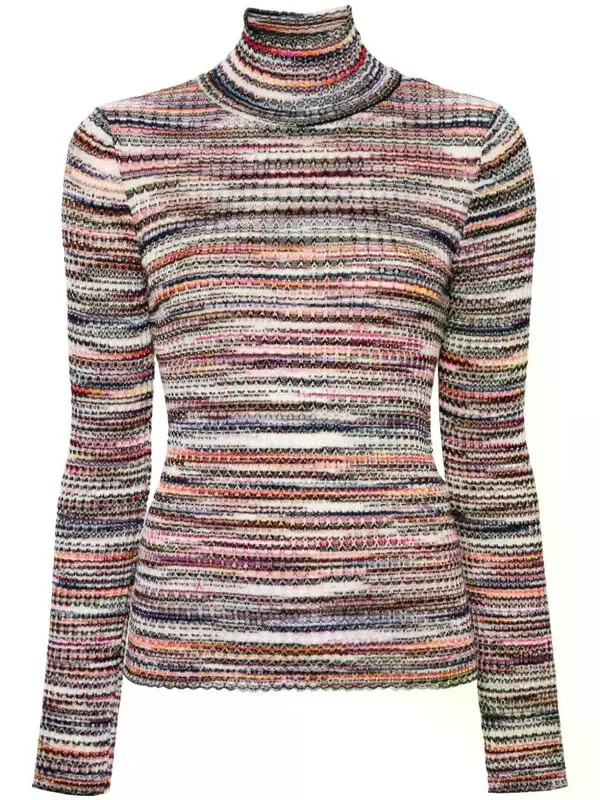 Missoni Striped Knit Sweater - Pink