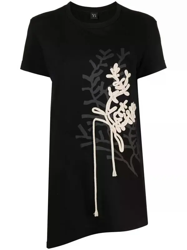 Y’s Rope-embellished Short-sleeve T-shirt
