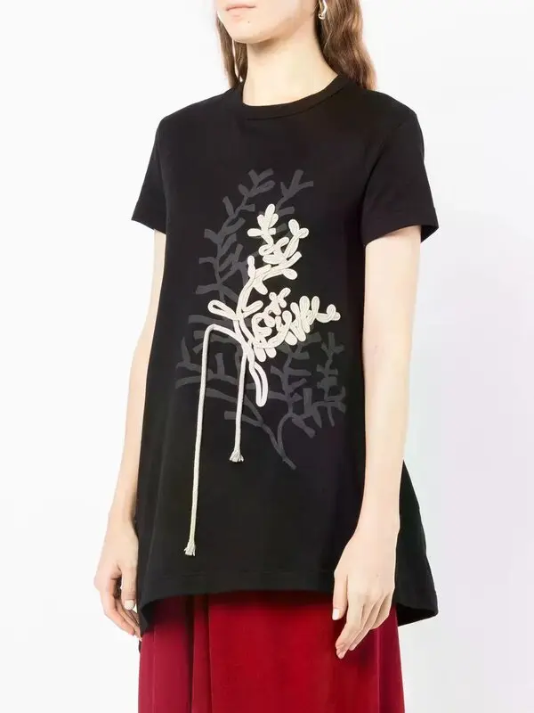 Y’s Rope-embellished Short-sleeve T-shirt