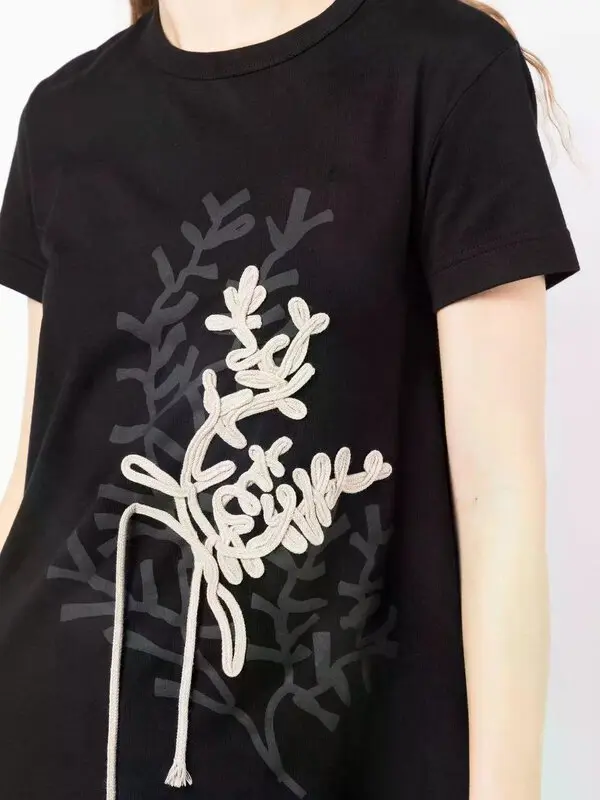Y’s Rope-embellished Short-sleeve T-shirt