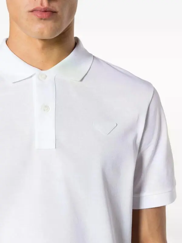 Prada Piqué Polo Shirt - White