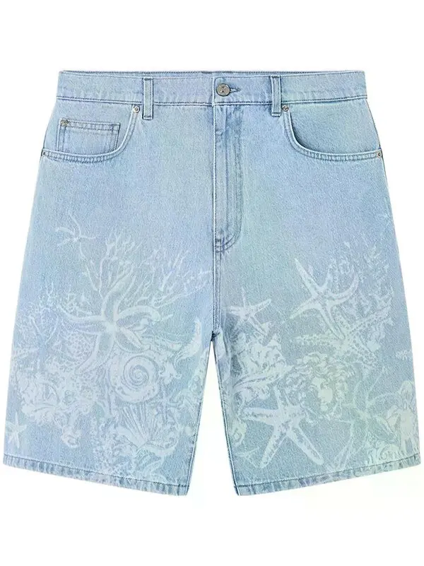 Versace Barocco Sea Denim Shorts