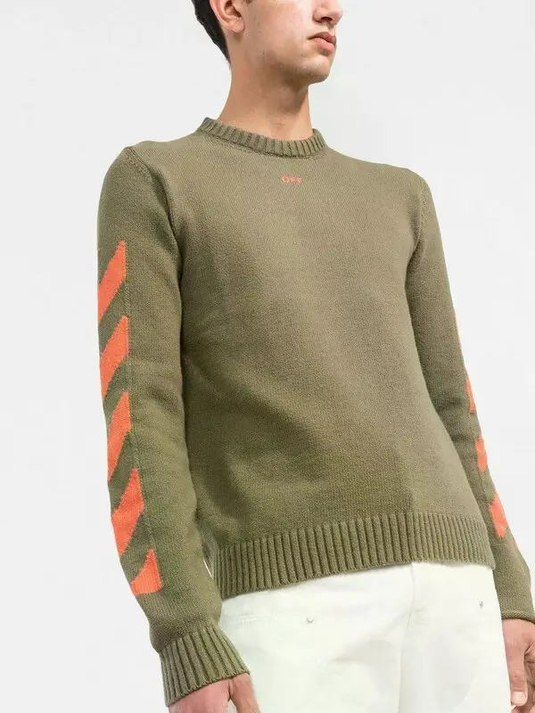 Off-White Diag Stripe Knit Jumper