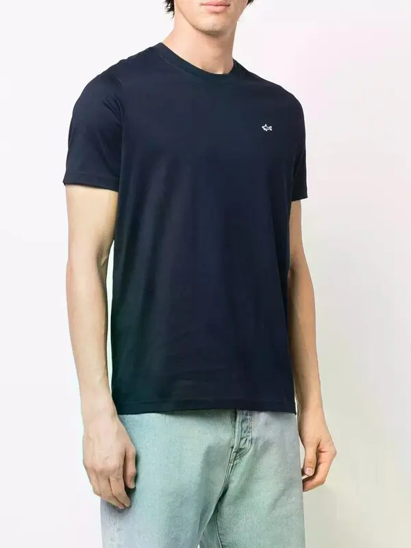 Paul & Shark Logo Patch Cotton T-shirt - Blue