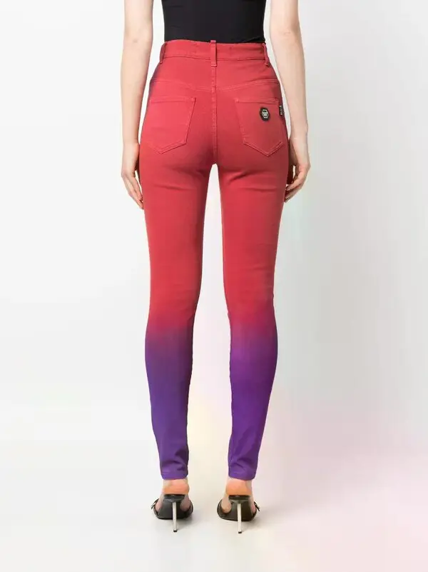 Philipp Plein High-waisted Ombré Jeggings