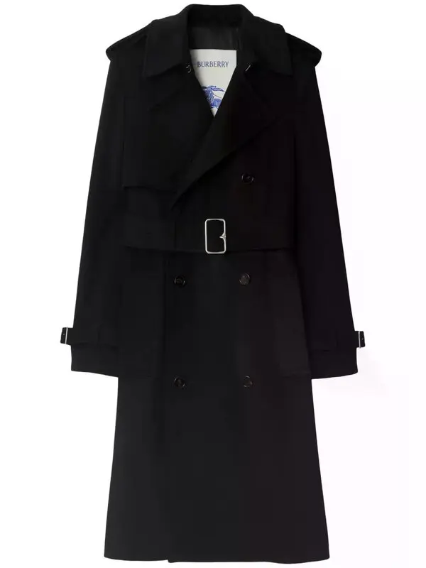 Burberry Notched-lapel Cashmere Trench Coat