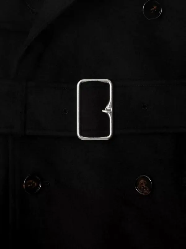 Burberry Notched-lapel Cashmere Trench Coat