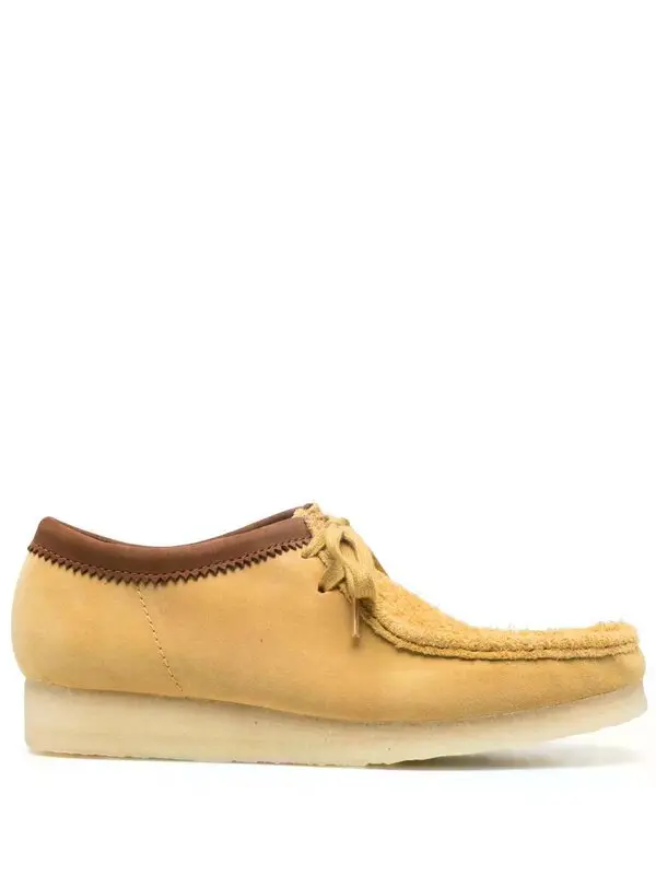 Clarks Wallabee Suede Derby Shoes - Neutrals