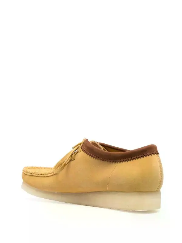 Clarks Wallabee Suede Derby Shoes - Neutrals