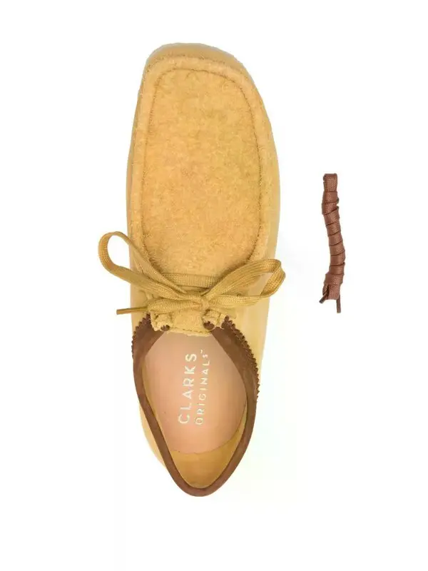 Clarks Wallabee Suede Derby Shoes - Neutrals