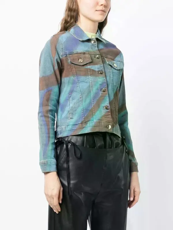 MADISON MAISON Graphic-print Denim Jacket
