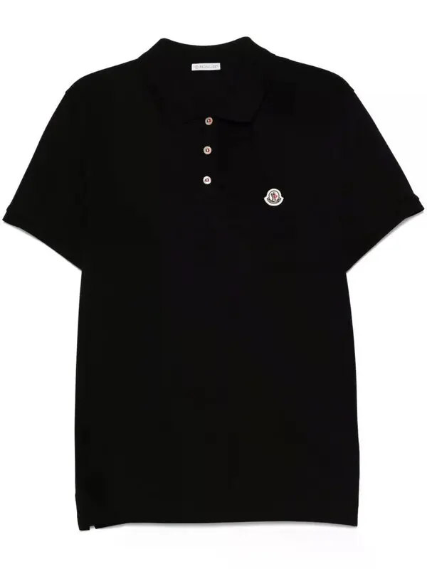 Moncler Logo-patch Cotton Polo Shirt