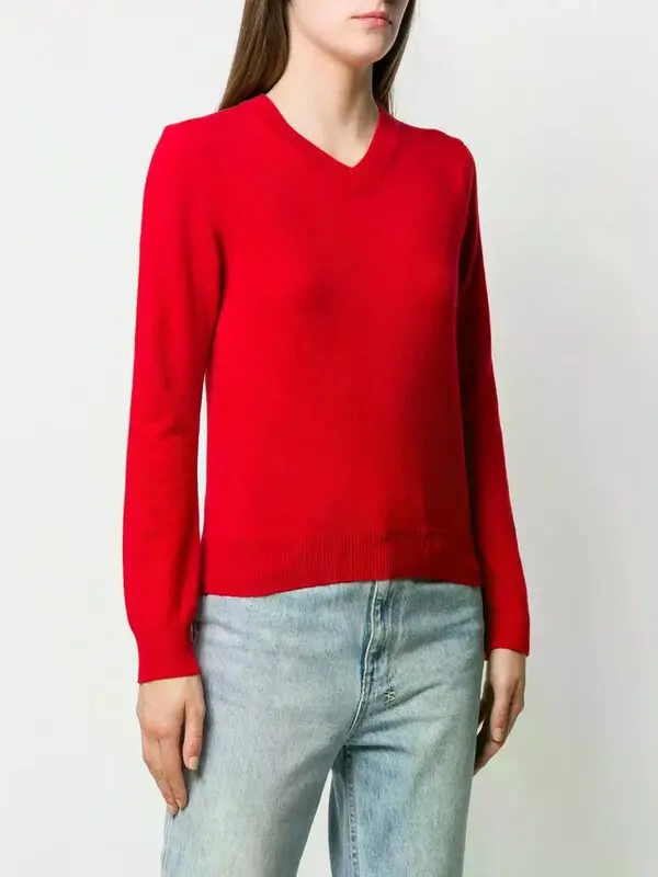 Play Comme Des Garcon Classic Knit Sweater - Red
