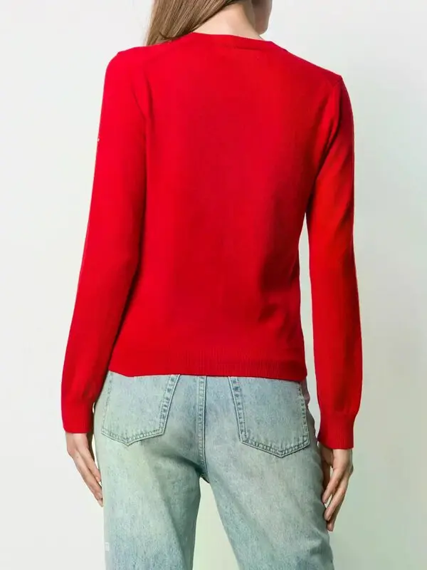 Play Comme Des Garcon Classic Knit Sweater - Red